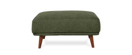 Avery Moss Green Fabric Footstool