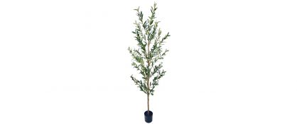 210cm Olive Tree With Pot | Tall Mediterranean Artificial Tree