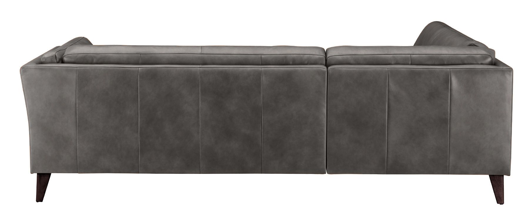 Arc Grey Leather Left Hand Facing Chaise