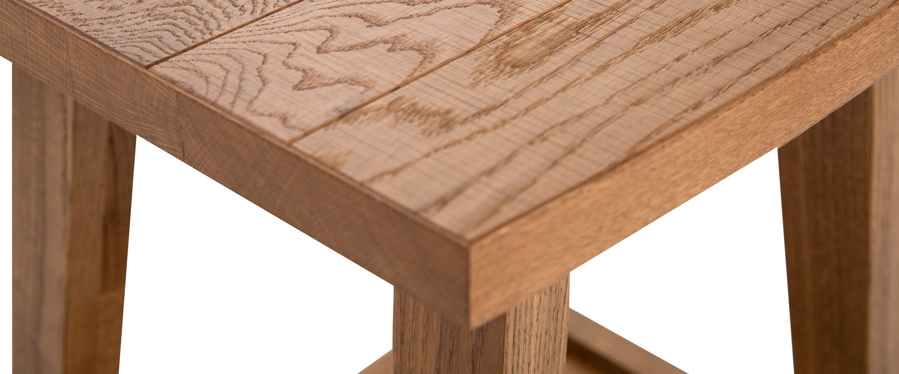 Camden Rustic Oak Lamp Table