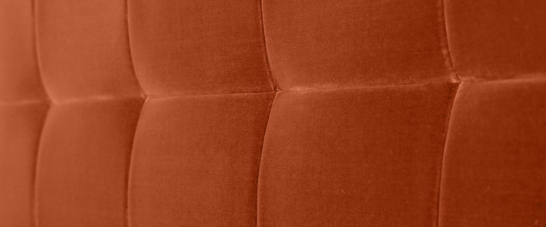 Scott Cotton Orange Velvet 6ft Super King Bedframe