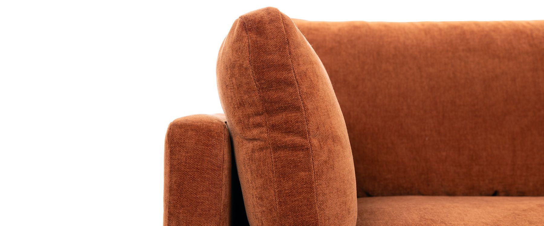 Gemma Velvet Terracotta 3 Seater Sofa