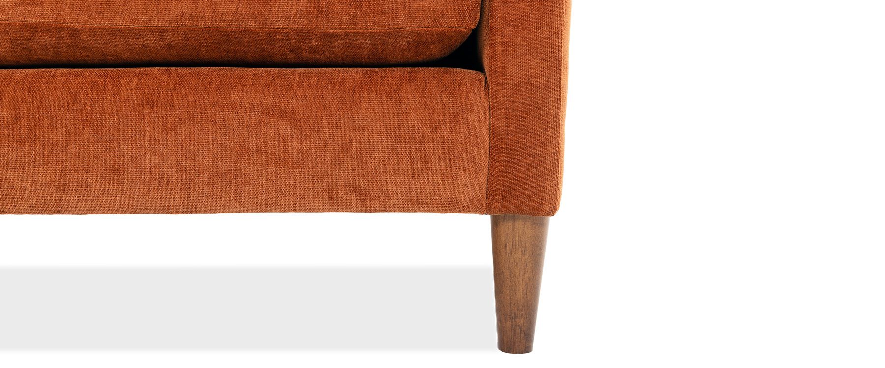 Gemma Velvet Terracotta 3 Seater Sofa