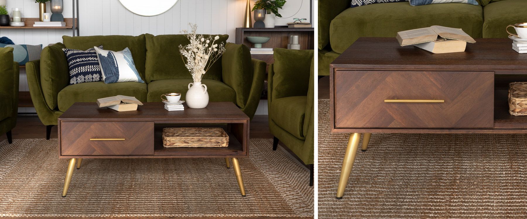 Malmo Acacia Wood Coffee Table