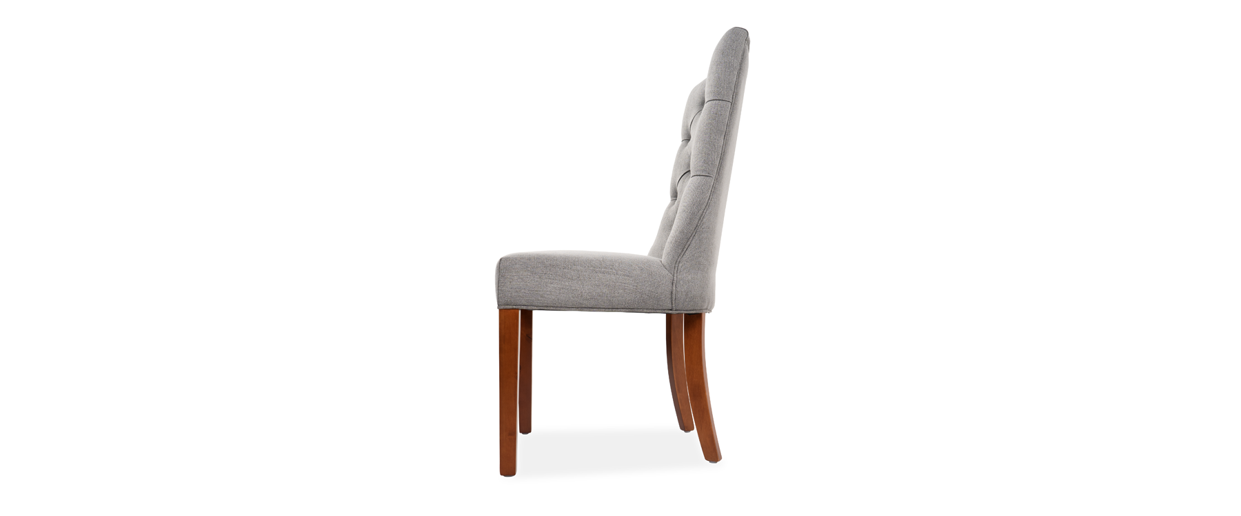 Marlow Grey Fabric Dining Chair with Dark Legs