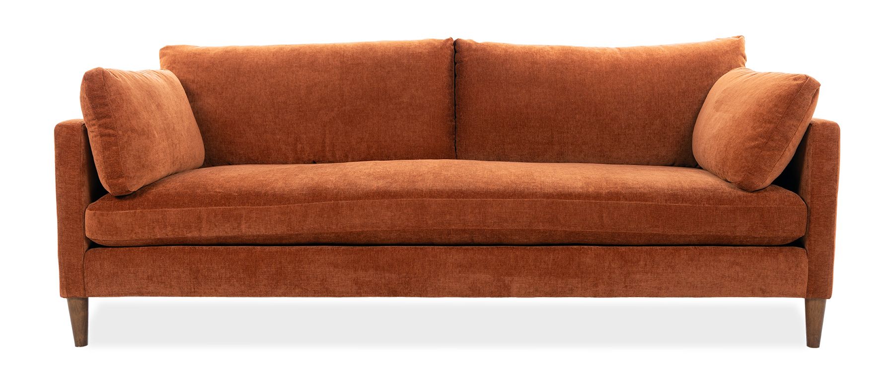 Gemma Velvet Terracotta 3 Seater Sofa