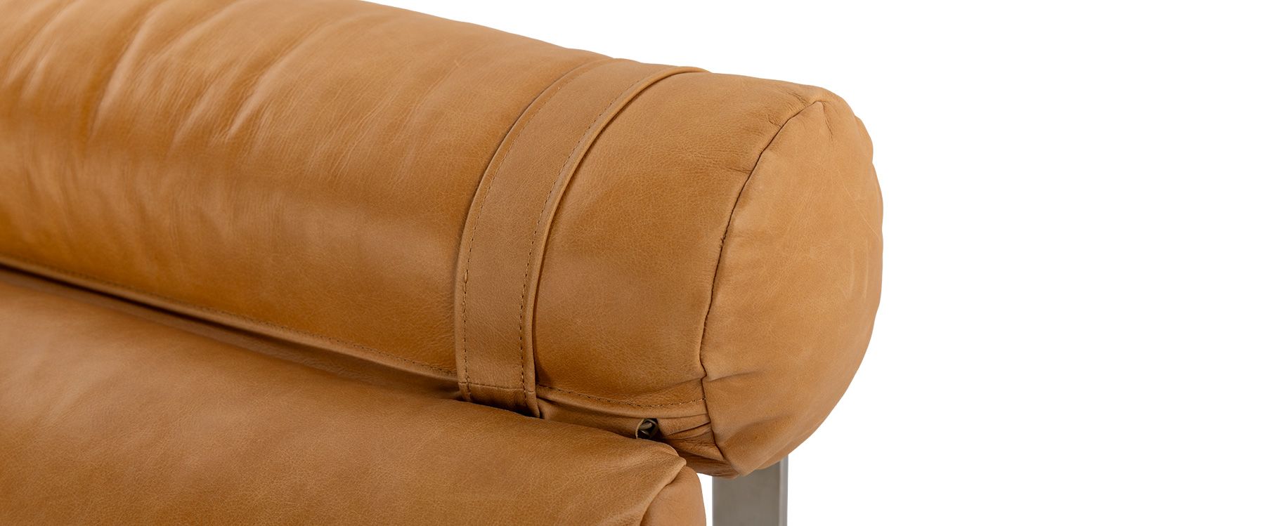 Fergus Charme Russett Leather Chair and Ottoman