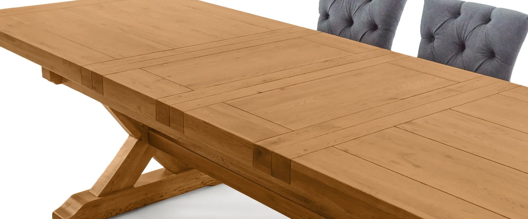 Athens Oak Rectangle Extending Dining Table