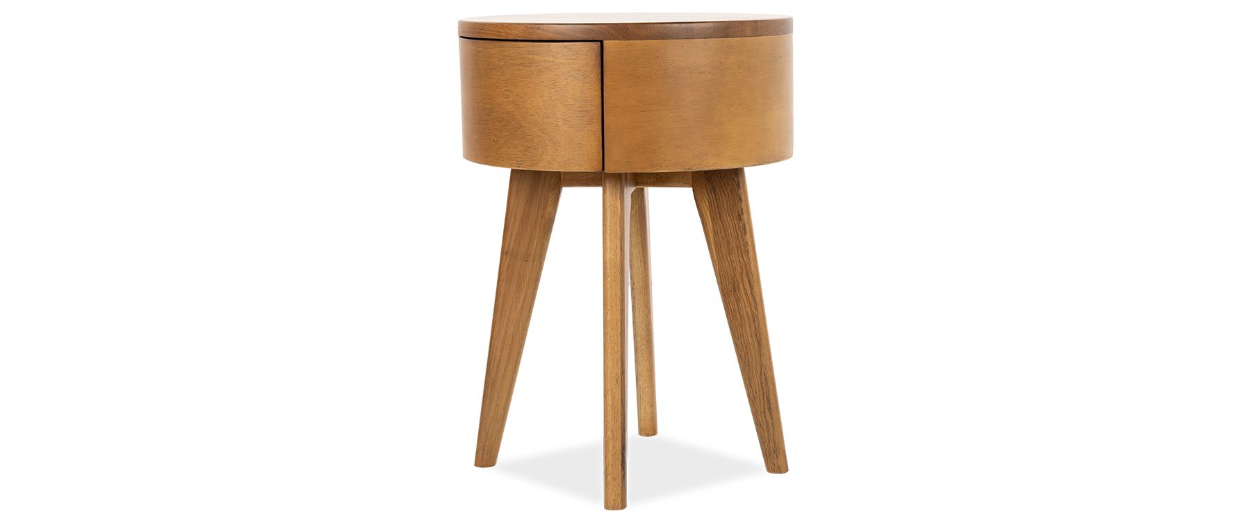 Azara Round 1 Drawer Bedside Locker