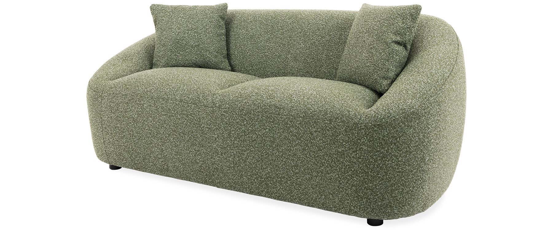 Tilly Moss Green Fabric 2 Seater Sofa
