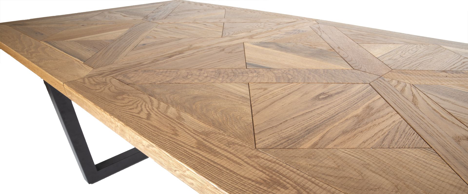 Indus Rustic Oak Rectangle Dining Table | EZ Living Interiors