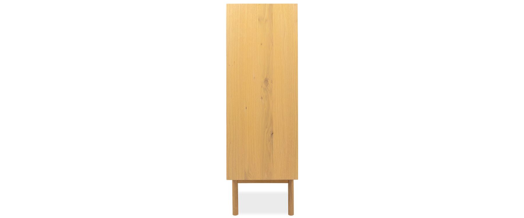 Kona Natural Light Oak Display Cabinet | Stylish Wooden Storage Unit