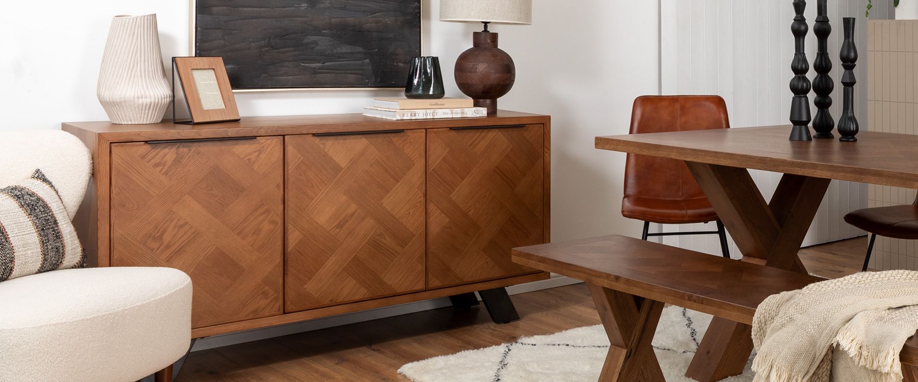 Hudson Smoked Oak Sideboard