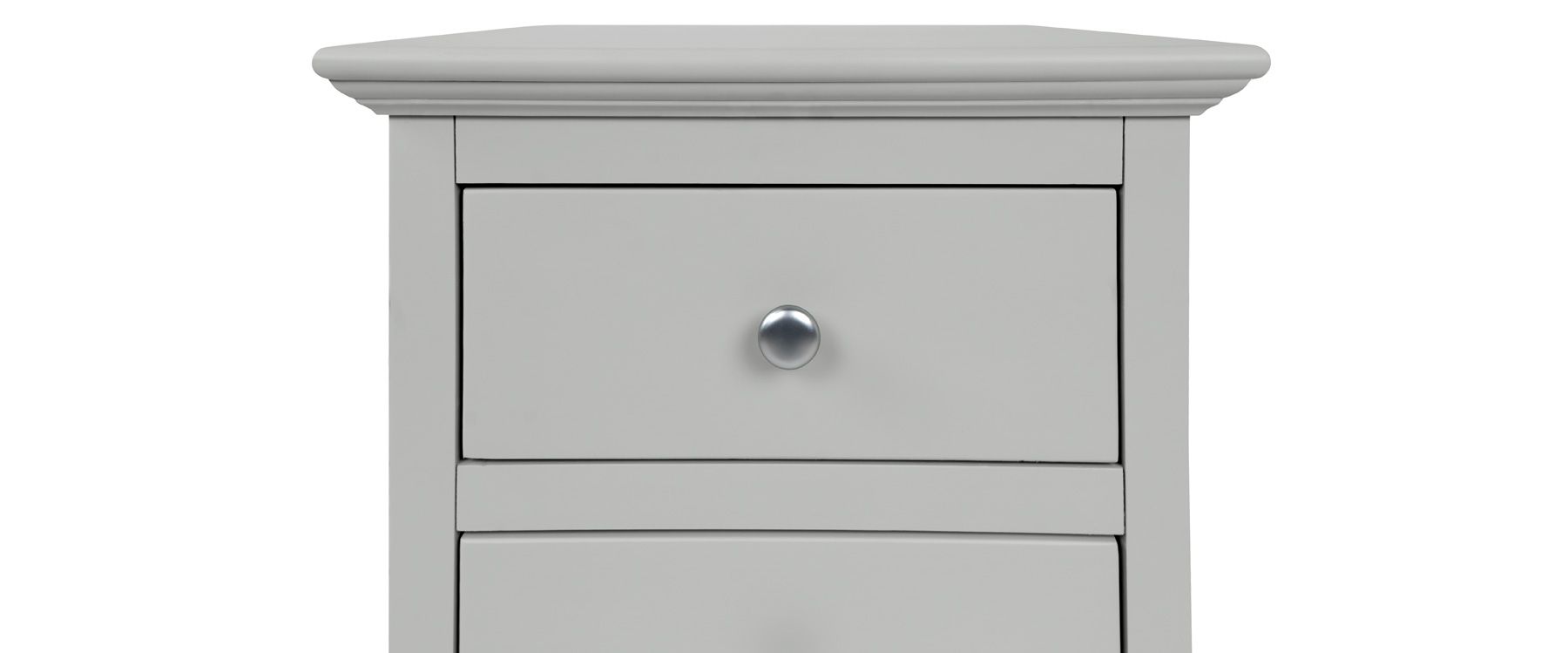 Amelia Grey Wooden Bedside Locker