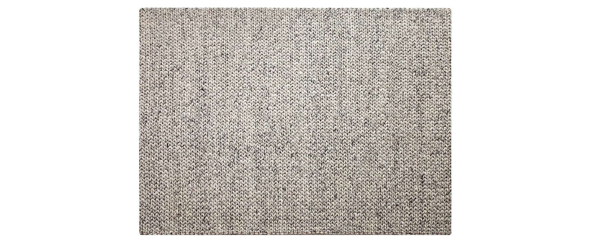 Braid Ivory Grey Large Hand Made Rug | EZ Living Interiors