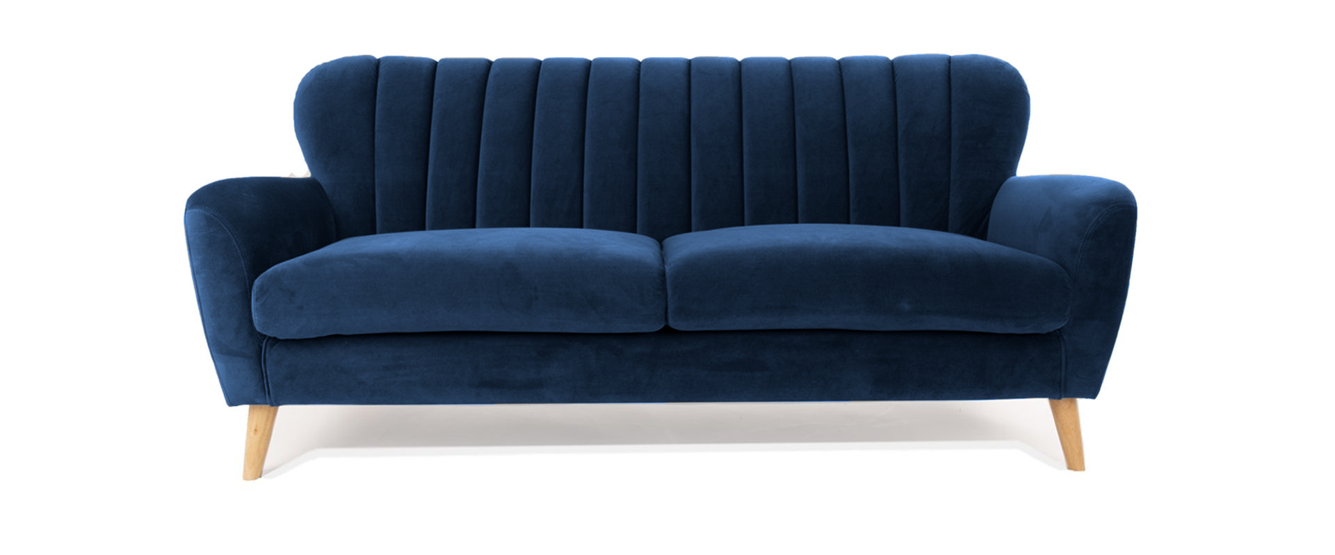 Farrow Navy Velvet 2 Seater Sofa