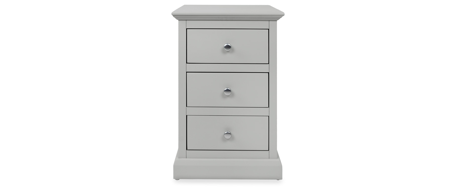 Amelia Grey Wooden Bedside Locker